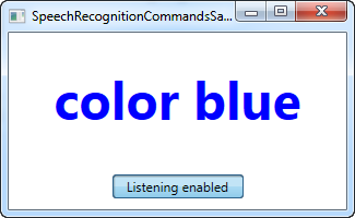 Speech recognition (making WPF listen) - The complete WPF tutorial