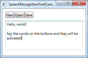 Speech recognition (making WPF listen) - The complete WPF tutorial