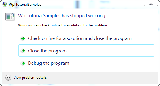 WPF教程（十三）WPF异常处理-CSDN博客